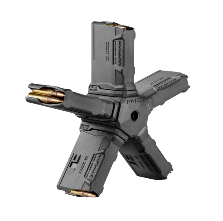 FAB Defense PMC-Kit Pentagon-Magazin-Koppler mit 5 Magazinen je 10 ...
